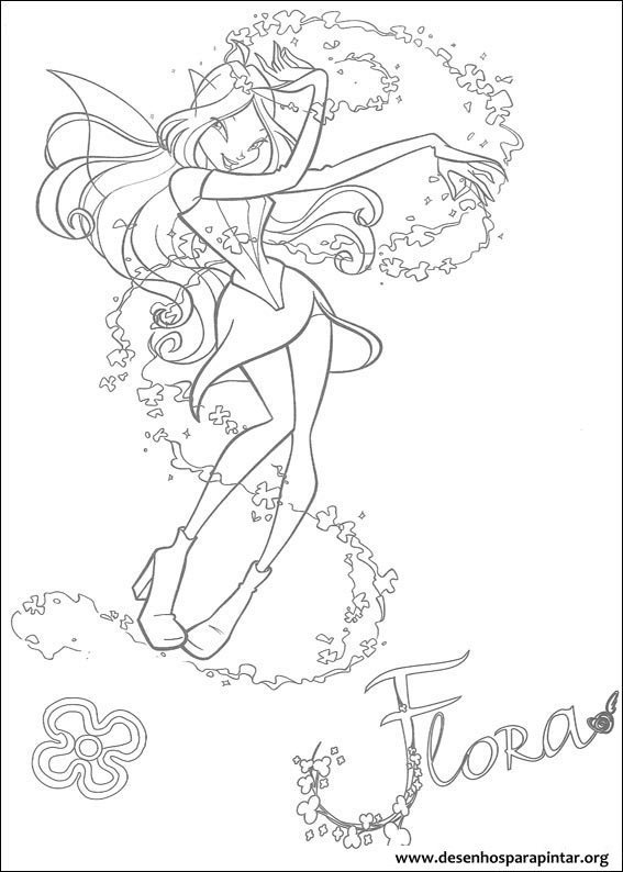 Winx Club – Desenhos para imprimir colorir e pintar - Desenhos para ...