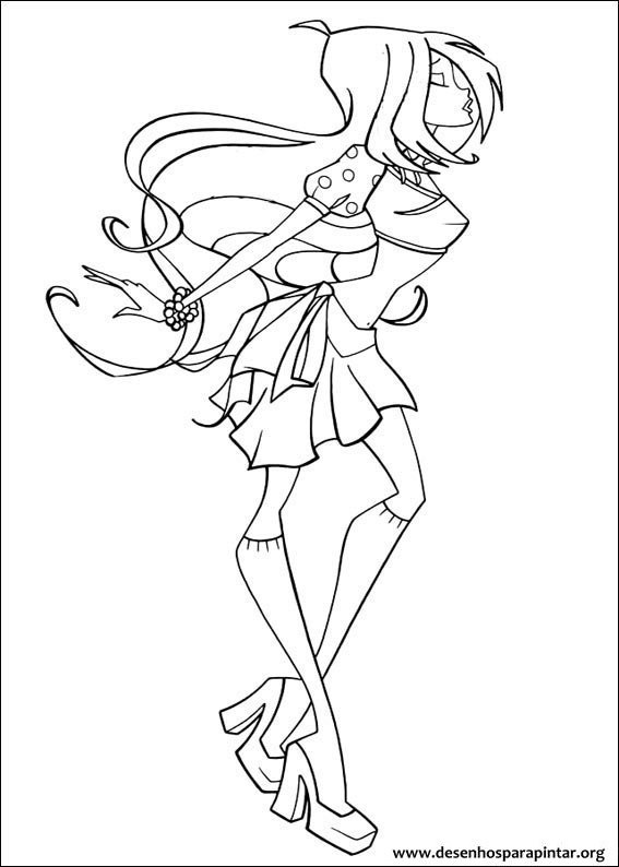 Winx Club – Desenhos para imprimir colorir e pintar – Desenhos para ...