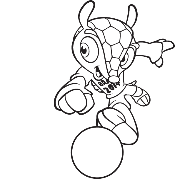Fuleco o Mascote da Copa do Mundo Brasil 2014 – desenhos para imprimir ...