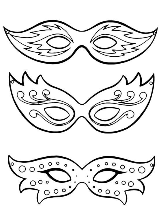 Máscaras de Carnaval para imprimir colorir pintar e recortar da Disney ...