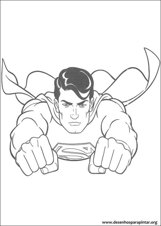 Superman desenhos para colorir imprimir e pintar do Super Homem ...